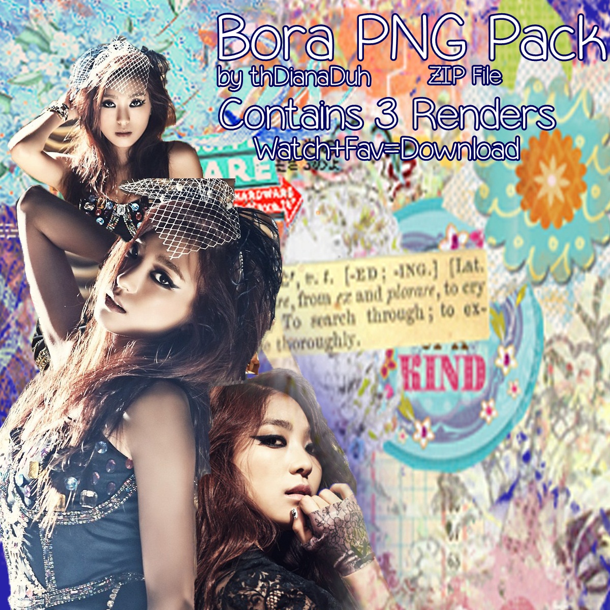 SISTAR Bora - PNG Pack by thDianaDuh on DeviantArt