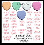 Conversation Hearts by 1purplepixie on DeviantArt
