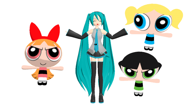 The Powerpuff Girls Mmd by pankanellos on DeviantArt