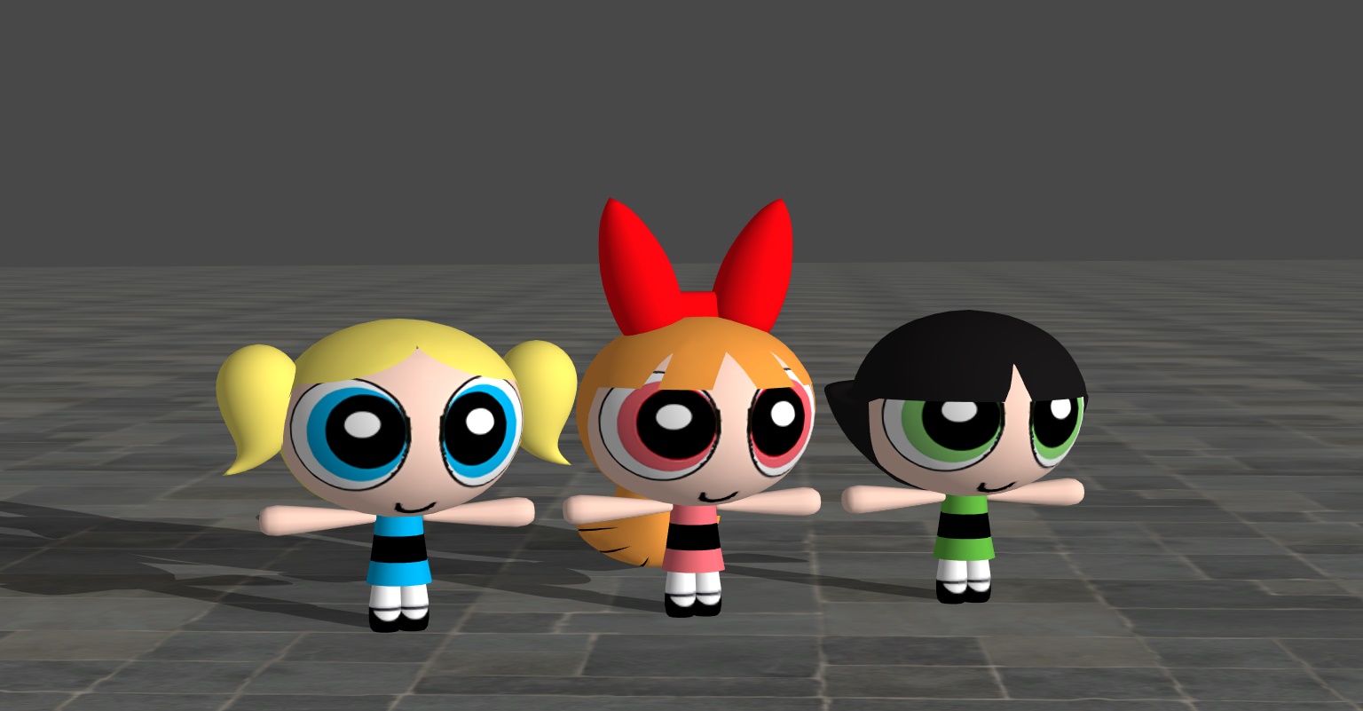 The Powerpuff Girls Model Pack (XNALARA) by pankanellos on DeviantArt
