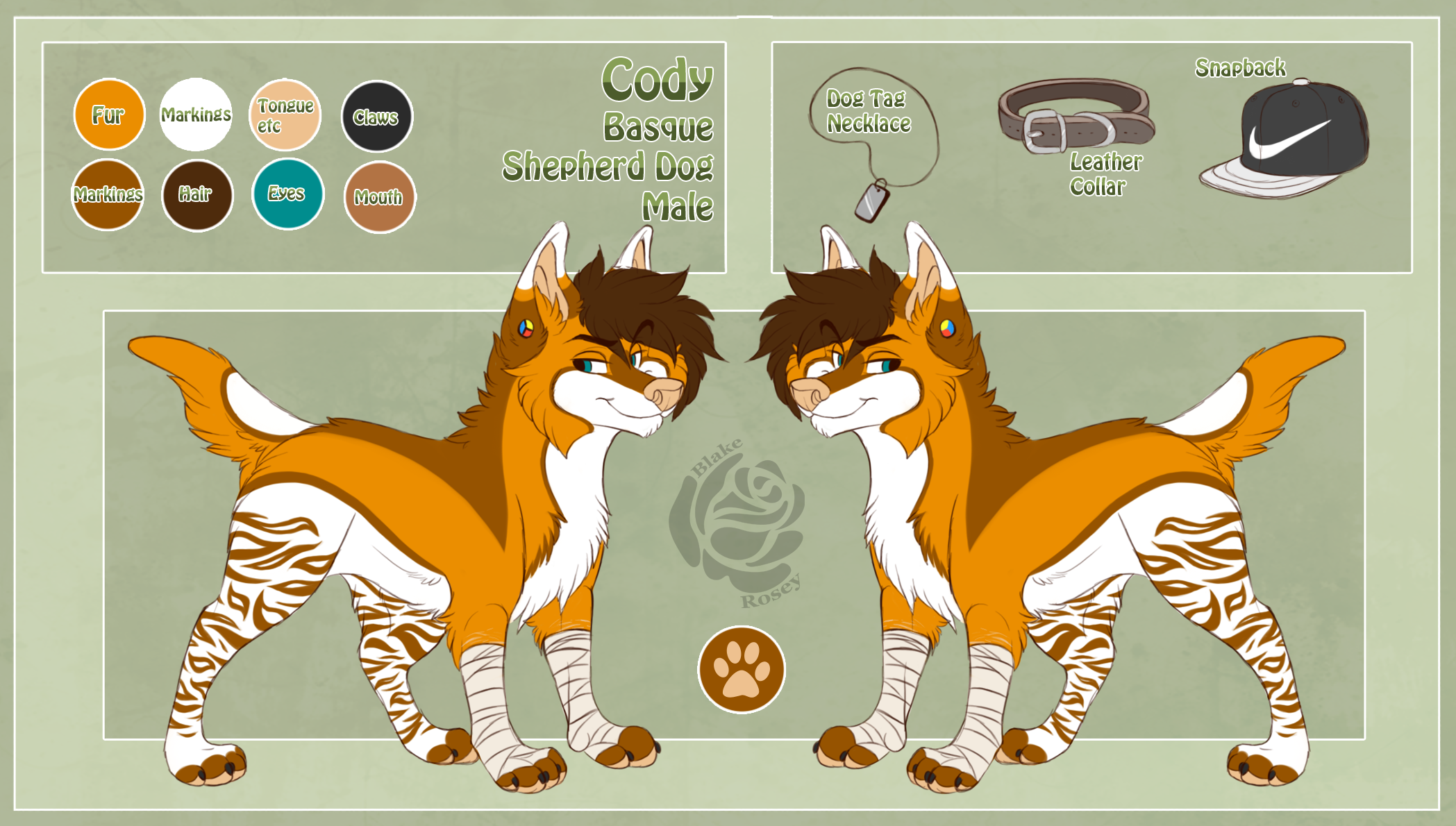 || Cody | Reference Sheet by Blake-Rosey on DeviantArt