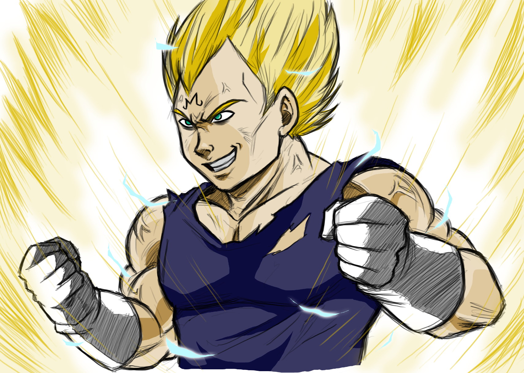 Majin Vegeta by skillzXzero on DeviantArt