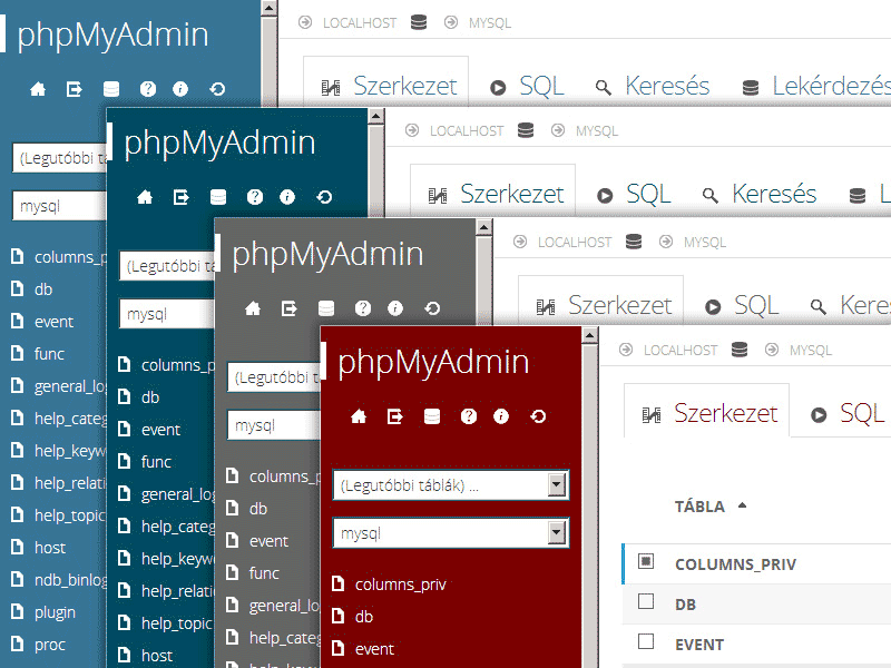Windows 8 Metro Theme for phpMyAdmin by hplhu on DeviantArt