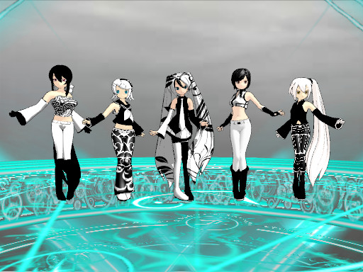 MMD Female Starter Models Recolor +Download by ahrlyon on DeviantArt