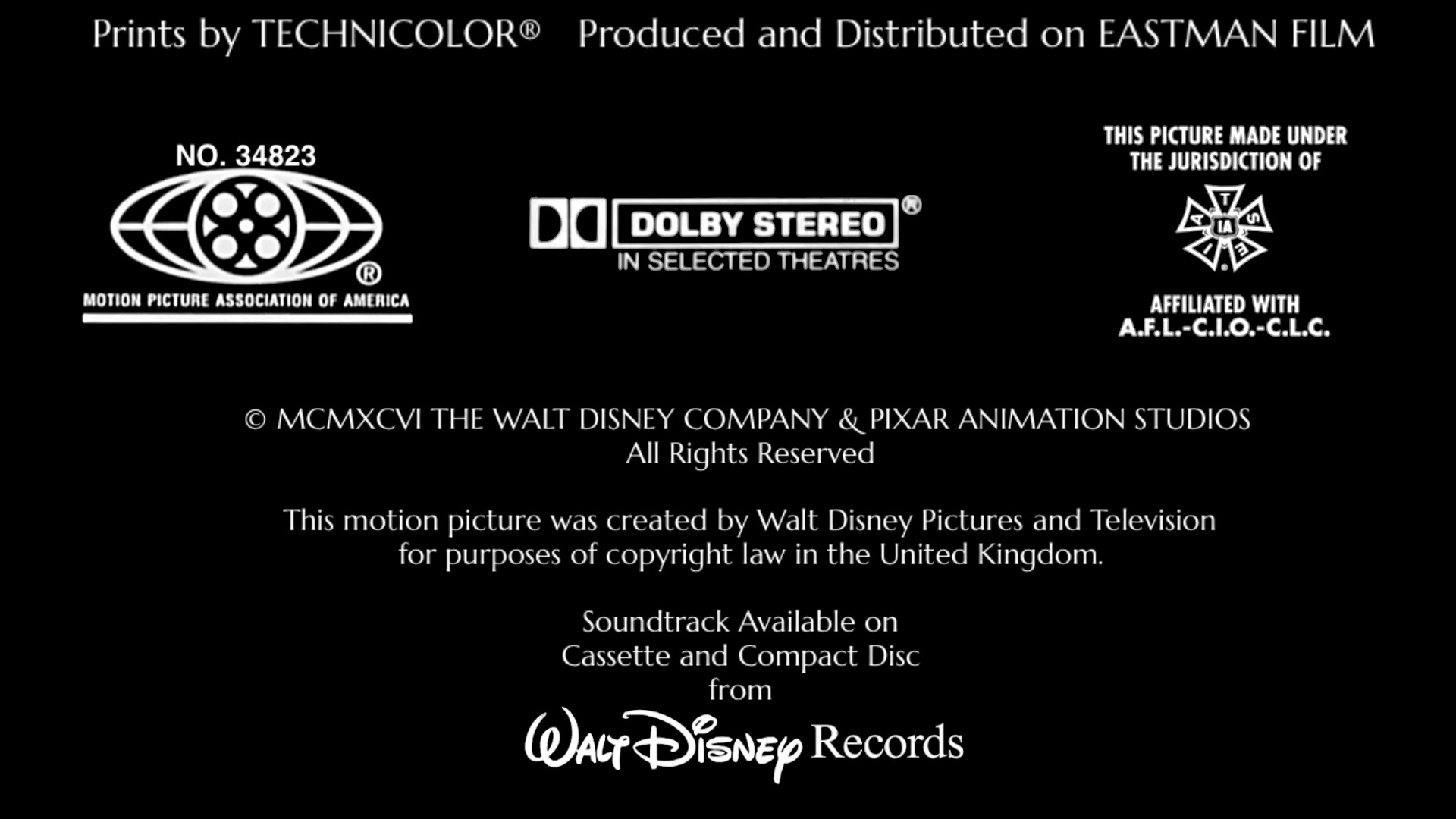 MPAA Dolby Stereo IATSE Walt Disney Records 1996 by bubbasown11 on ...