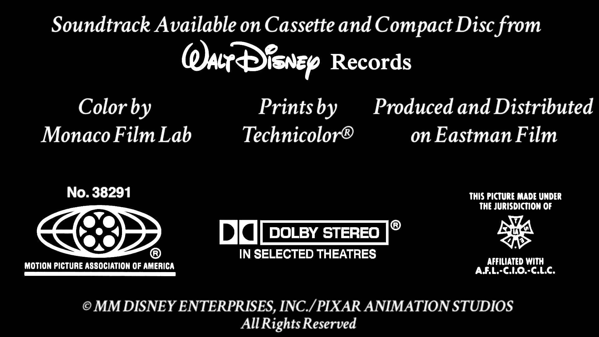 Walt Disney Records MPAA Dolby Stereo IATSE 2000 by bubbasown11 on ...
