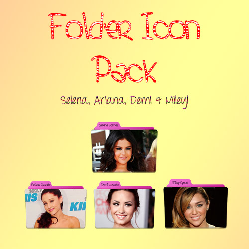 Celebrity Folder Icon Pack by LovingSellyGrande on DeviantArt