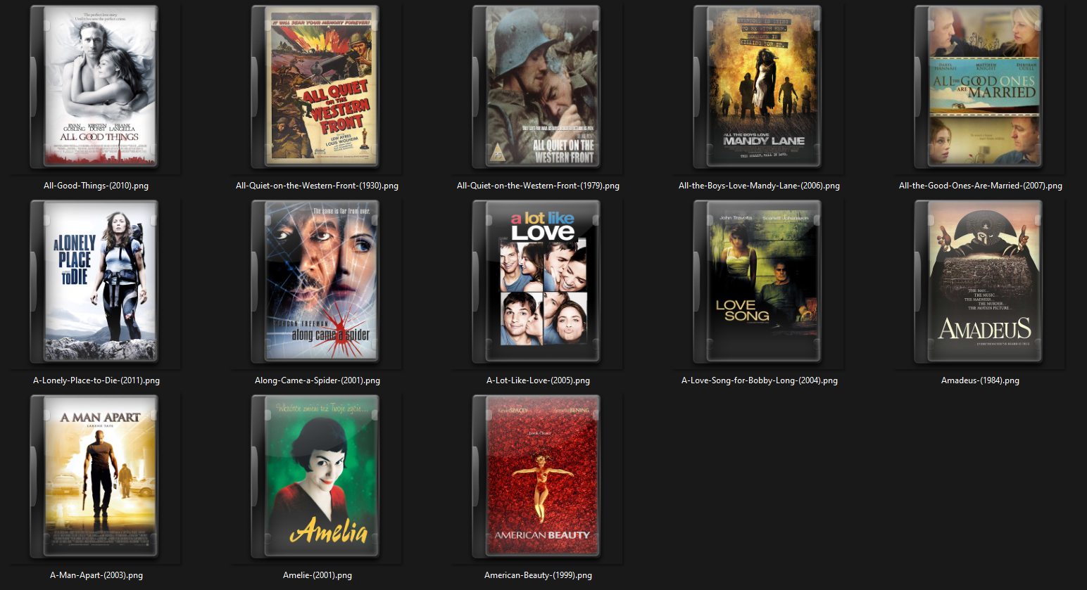 Movie Icon Set 0006 by TechnomageIndustries on DeviantArt