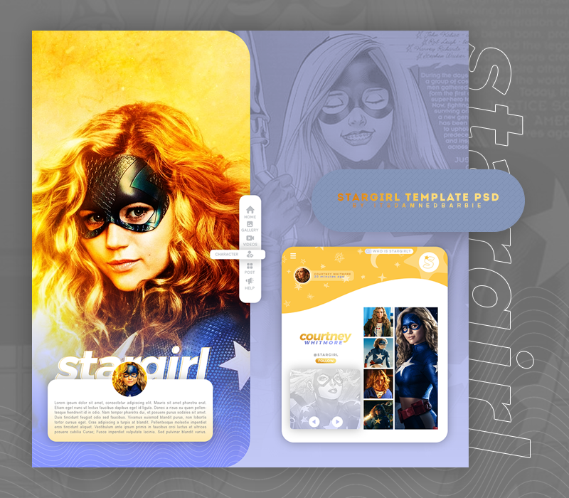 Stargirl Template Psd by itsdamnedbarbie on DeviantArt