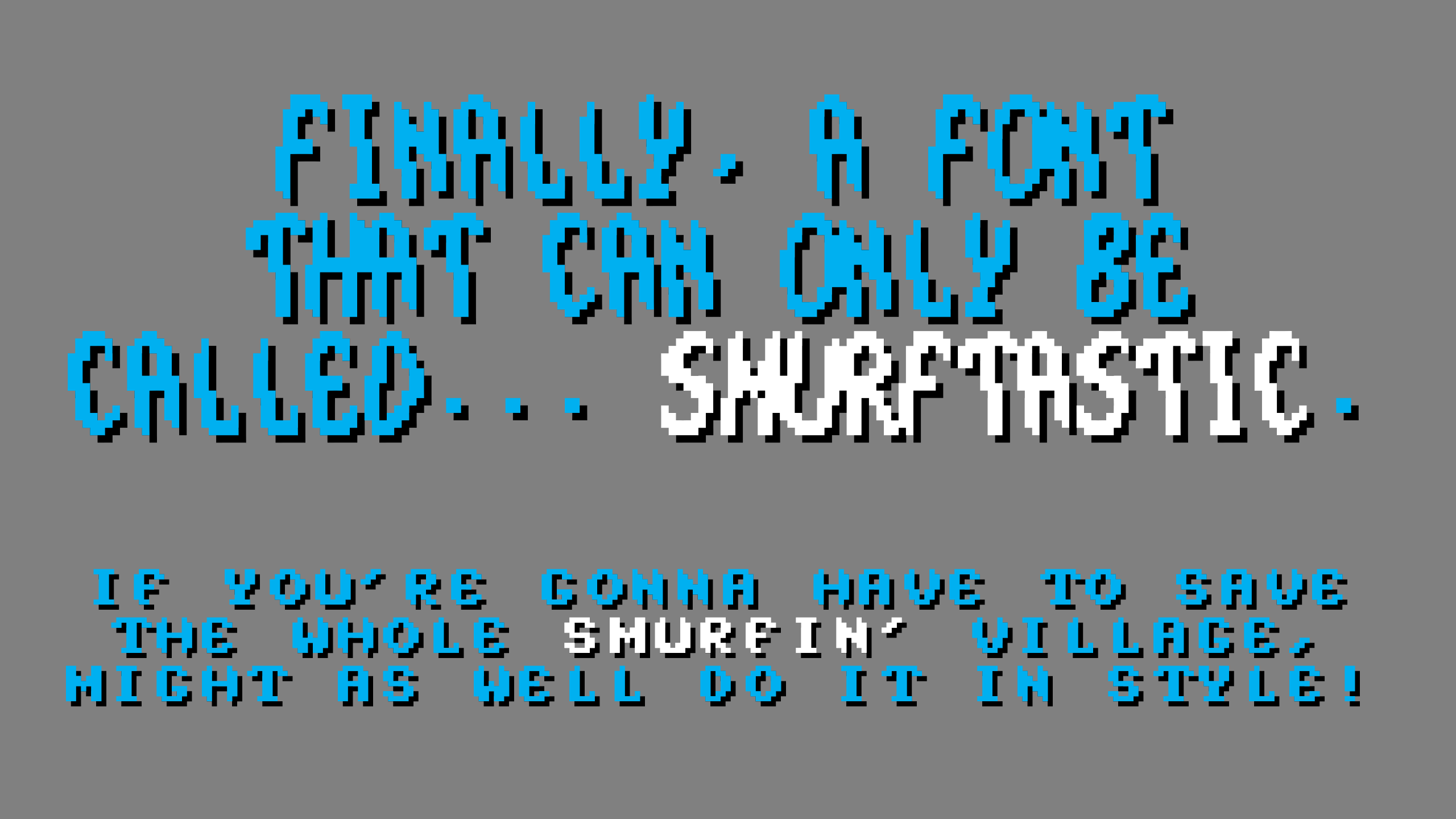 Smurfs NES Font Pack by tabmok99 on DeviantArt