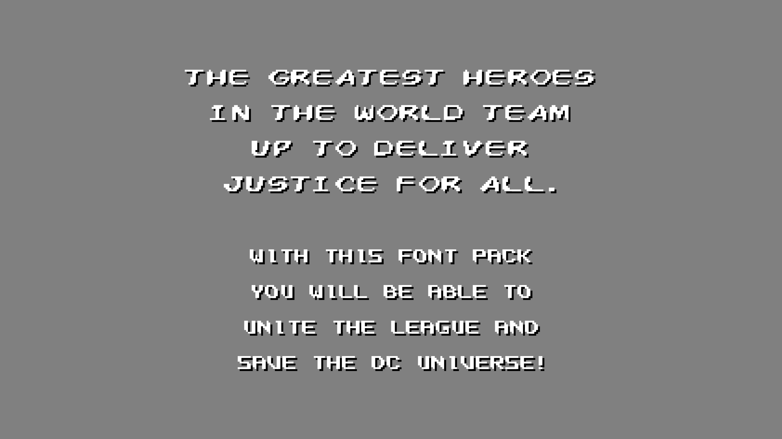 Justice League Font Pack (Jakks Pacific) by tabmok99 on DeviantArt