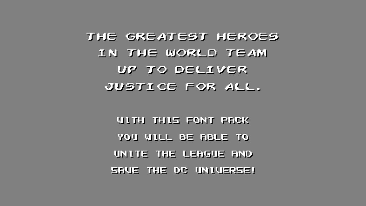 Justice League Font Pack (Jakks Pacific) by tabmok99 on DeviantArt
