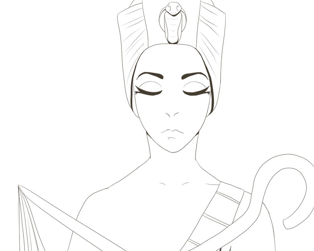 Cleopatra lineart by Skoraya-olya on DeviantArt
