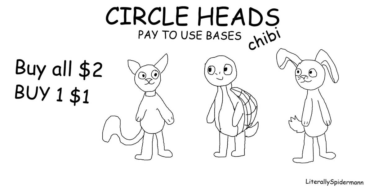 CIRCLE HEADS- cheap p2u bases! by literallySpidermann on DeviantArt