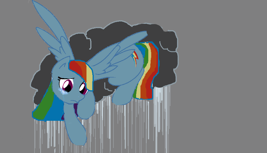Depressed Rainbow Dash by MistytheVictini on DeviantArt