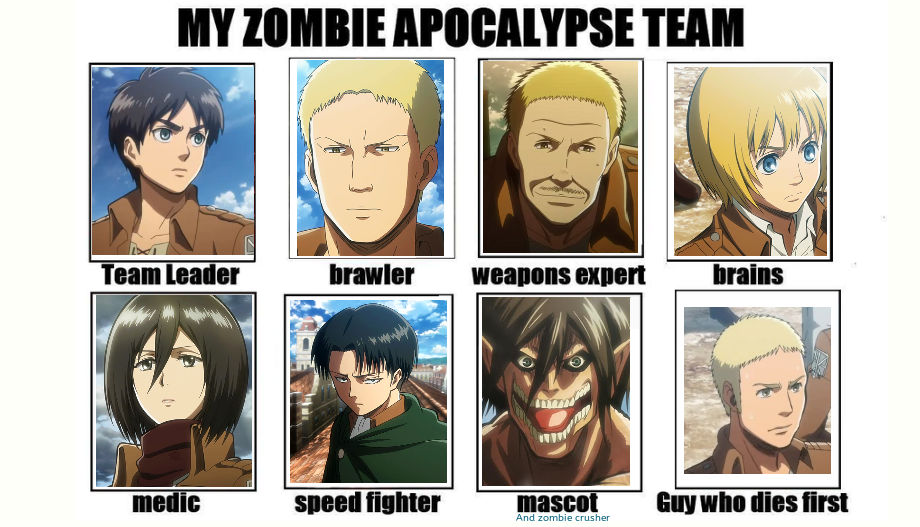 Attack on Zombie apocalypse team by MistytheVictini on DeviantArt