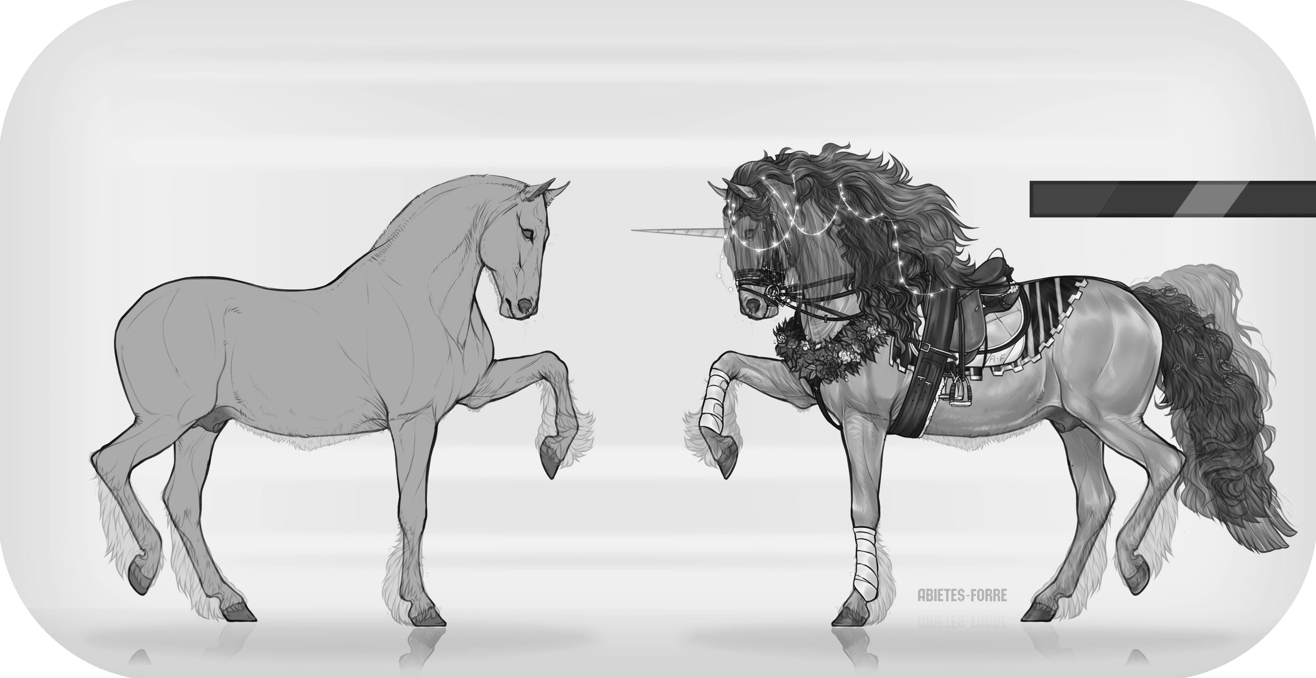 LINEART - Andalusian Horse | P2U by abietes-forre on DeviantArt