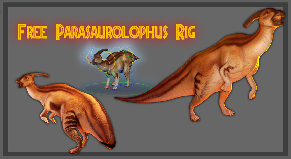 Free Parasaur Rig by TheeSydSquid on DeviantArt