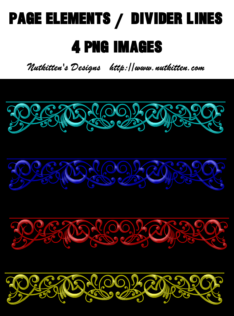 Dividers by nutkitten on DeviantArt