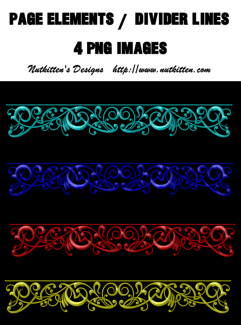 Dividers by nutkitten on DeviantArt