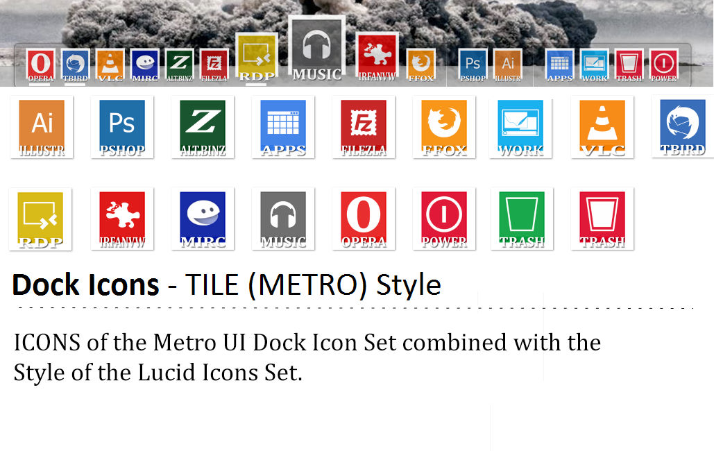 Dock Icons - TILE (METRO Style) by mh-rockt on DeviantArt