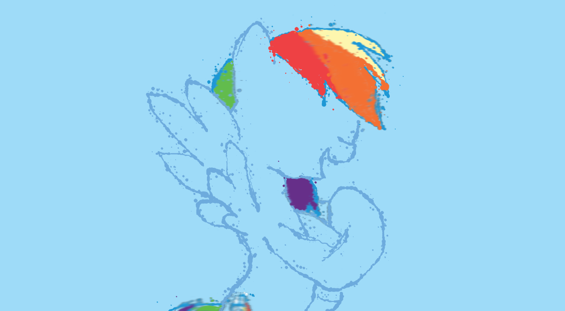 Rainbow Dash Splash Wallpaper (SE) by King-Thorax on DeviantArt