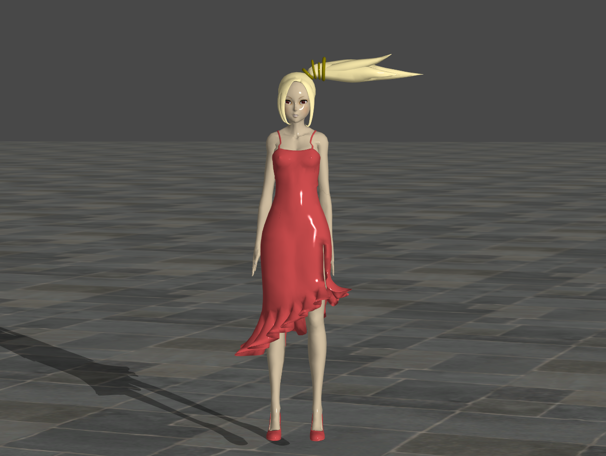 Gravity Rush 2 Kat Red Dress - XPS DL by D-PressO on DeviantArt