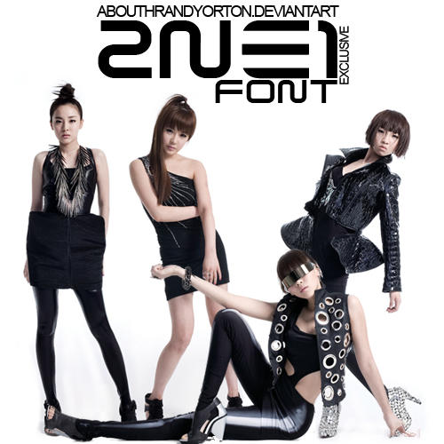 2NE1 - Font by AbouthRandyOrton on DeviantArt
