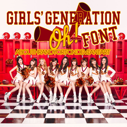 Girls' Generation - Font by AbouthRandyOrton on DeviantArt