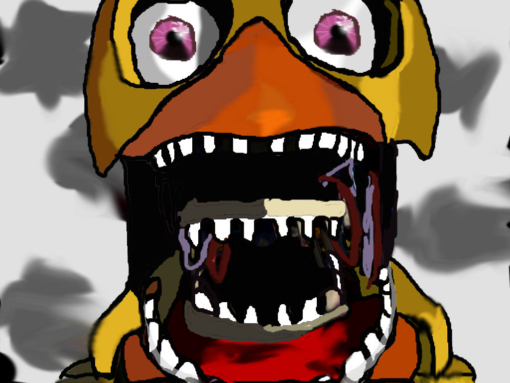 Withered Chica (Or destroyed Chica) by OHCCP on DeviantArt