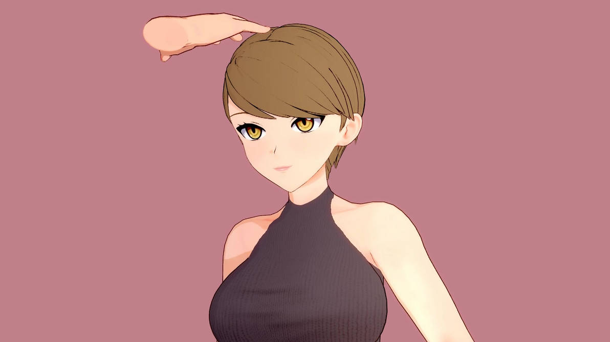 Denna being patted on the head by shepirotcloud on DeviantArt