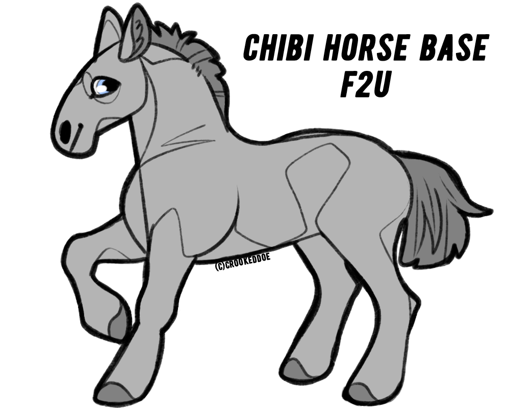 Chibi Horse Lineart