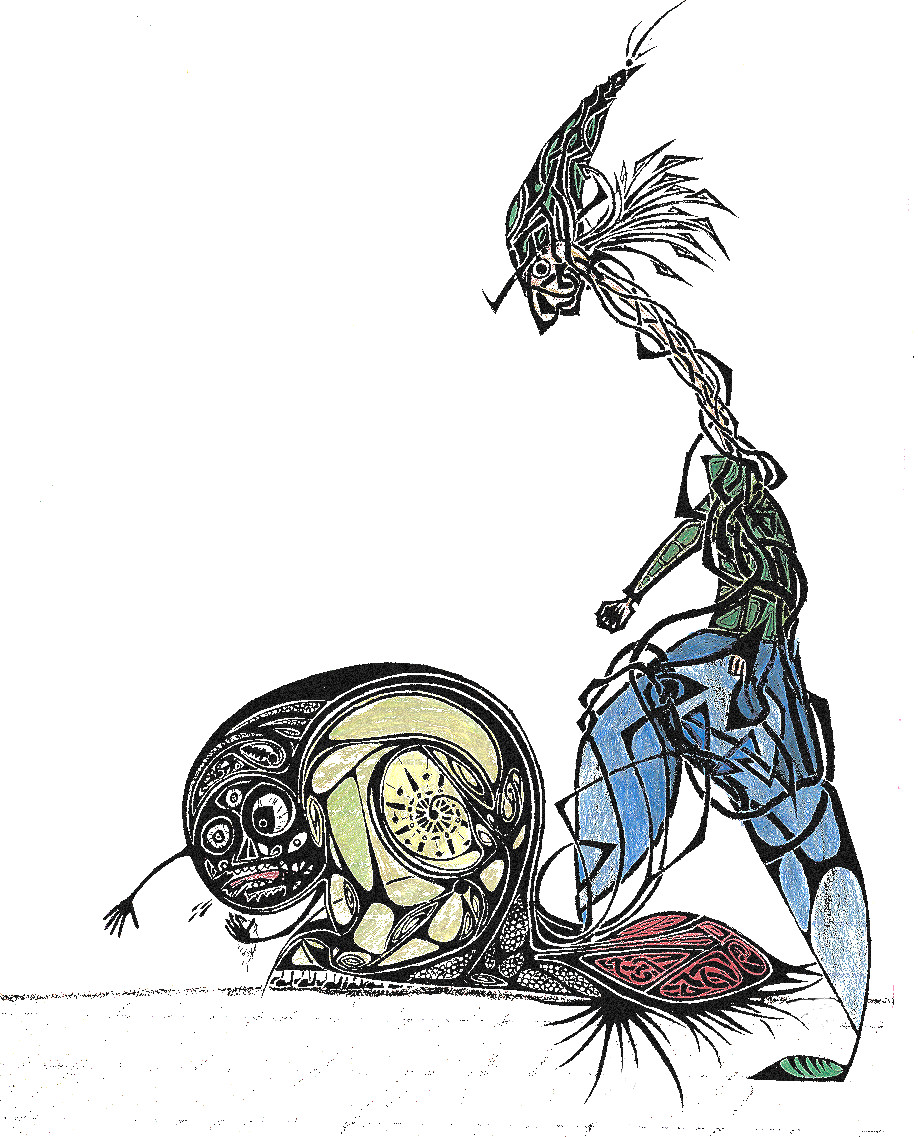 Wizard and the Snail Demon by Kloocle on DeviantArt