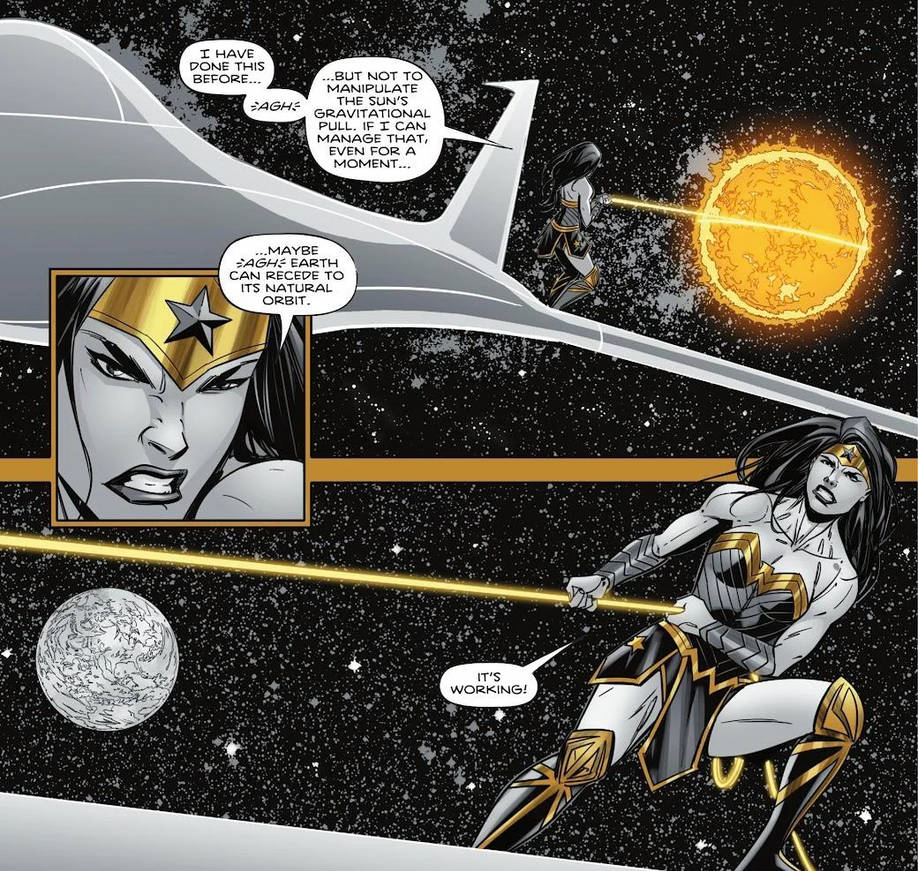 Wonder Woman lifting the Sun by Lans20000 on DeviantArt