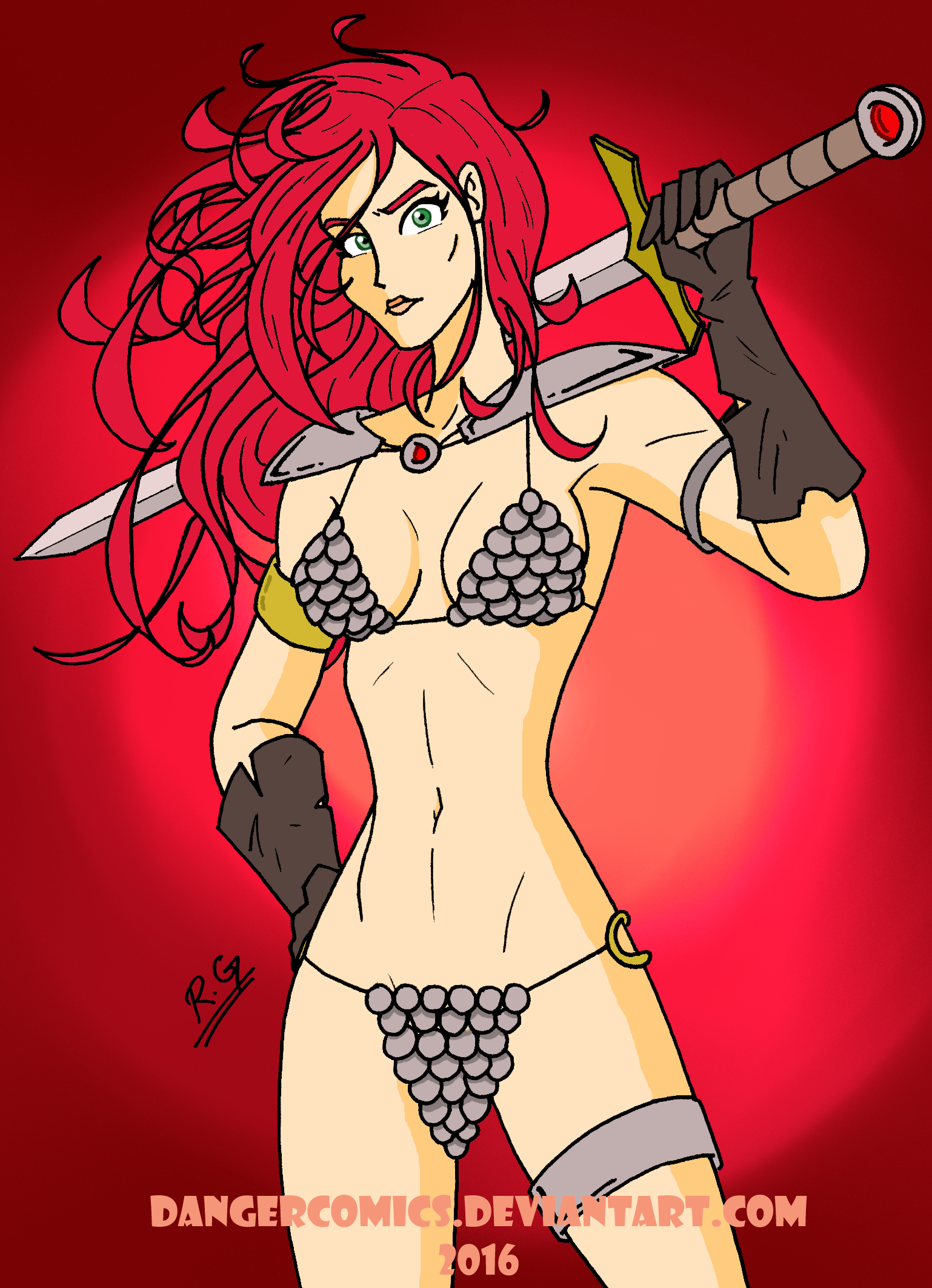 Red Sonja by DANGERcomics on DeviantArt