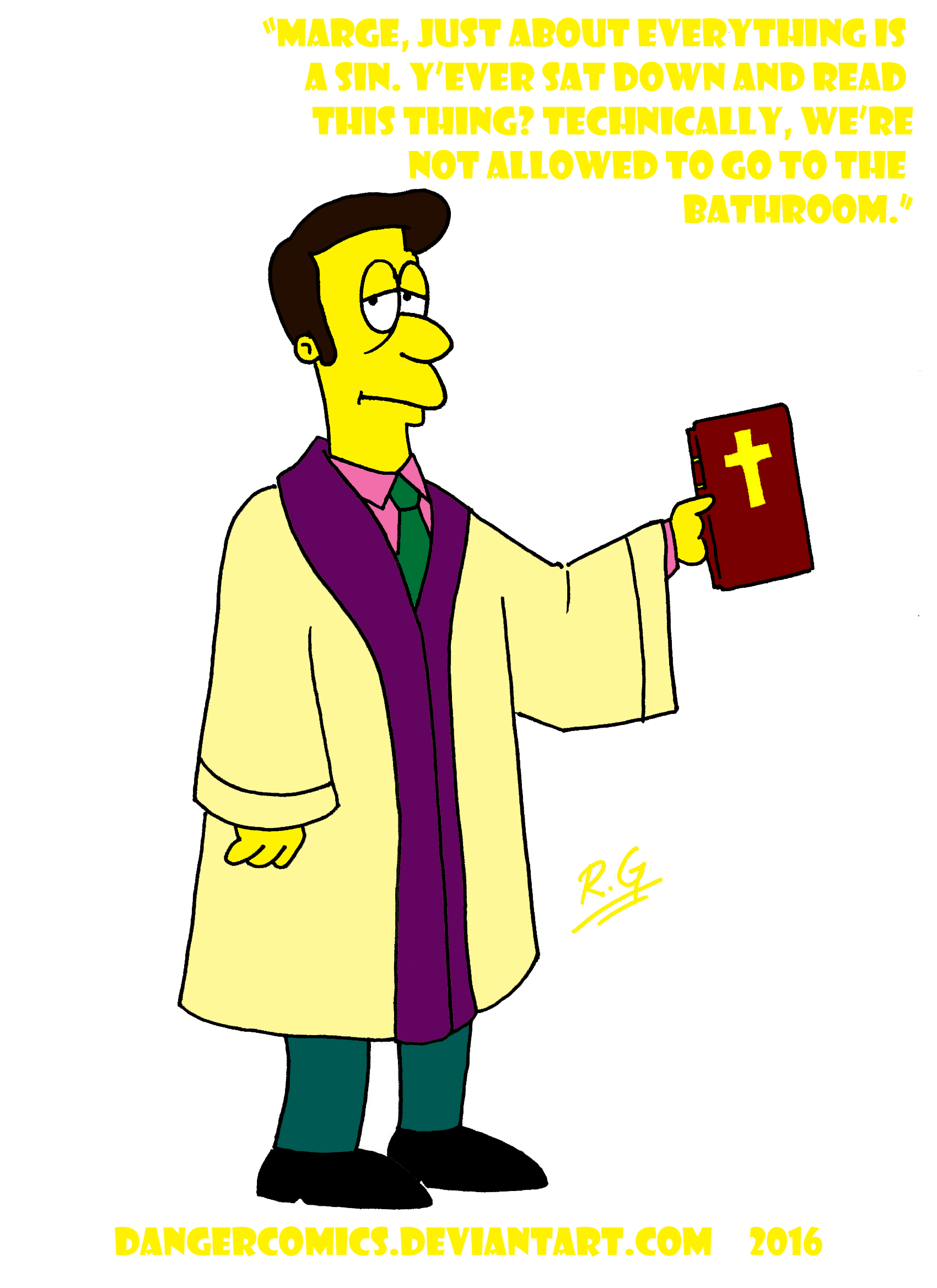 Reverend Lovejoy by DANGERcomics on DeviantArt
