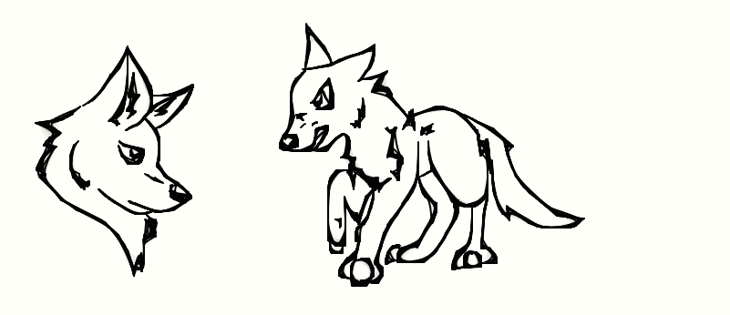 Wolf Lineart by Silverwing61 on DeviantArt