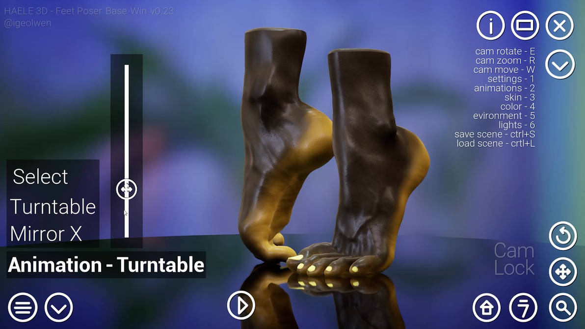 Turntable - HAELE 3D - Feet Poser by igeolwen on DeviantArt