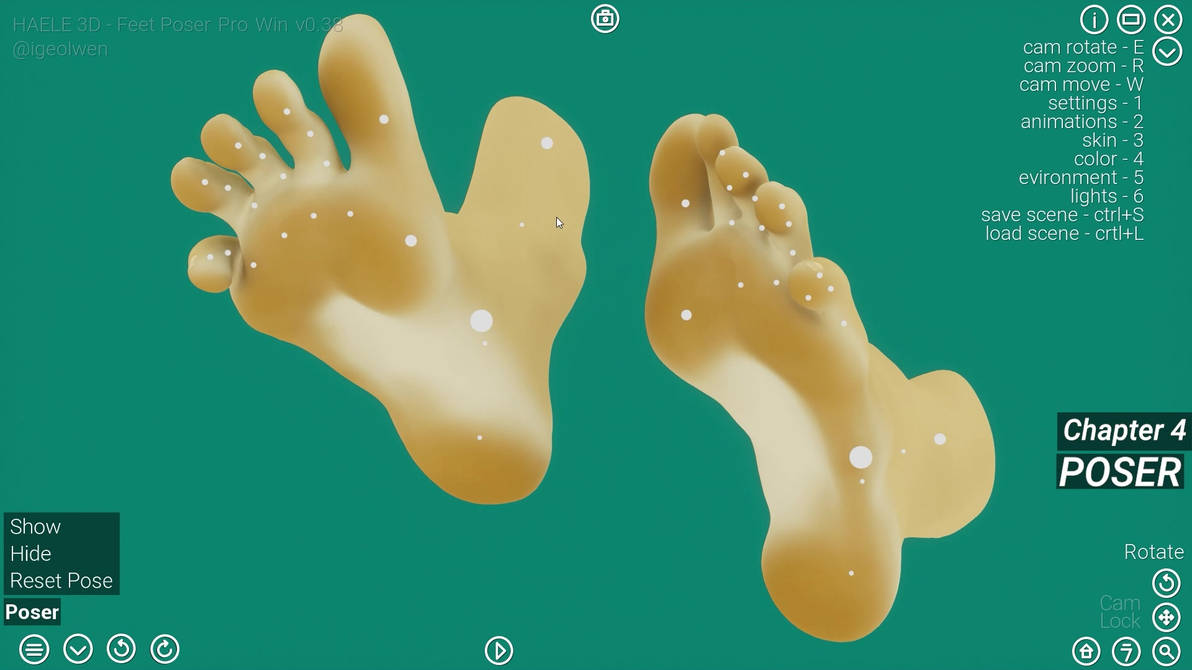 04 Poser - HAELE 3D - Feet Poser - Tutorial by igeolwen on DeviantArt
