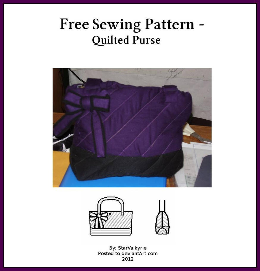 Free Sewing Pattern - Quilted Purse by StarValkyrie on DeviantArt