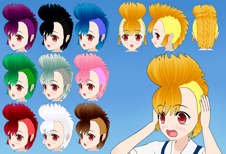 Mohawk Buzz Hair pack by Daiger1975 on DeviantArt