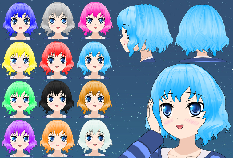 Wavy Bob pack by Daiger1975 on DeviantArt