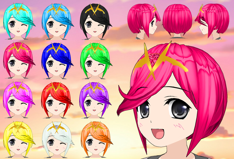 Pyra Hair pack by Daiger1975 on DeviantArt