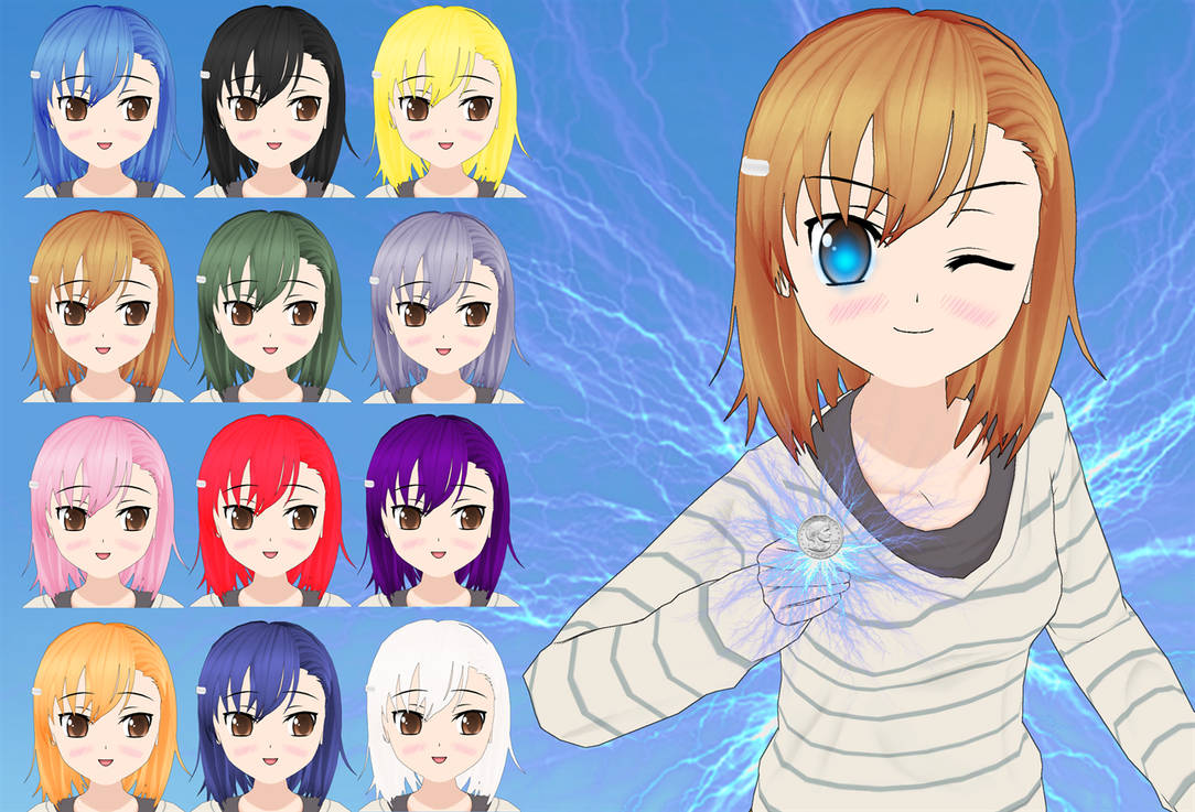 Misaka Hair pack by Daiger1975 on DeviantArt