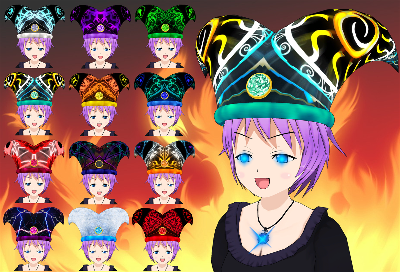 Elemental Witch Hat pack by Daiger1975 on DeviantArt
