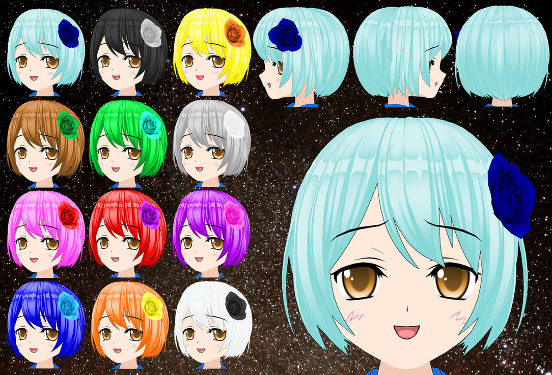Yukino Hair pack by Daiger1975 on DeviantArt