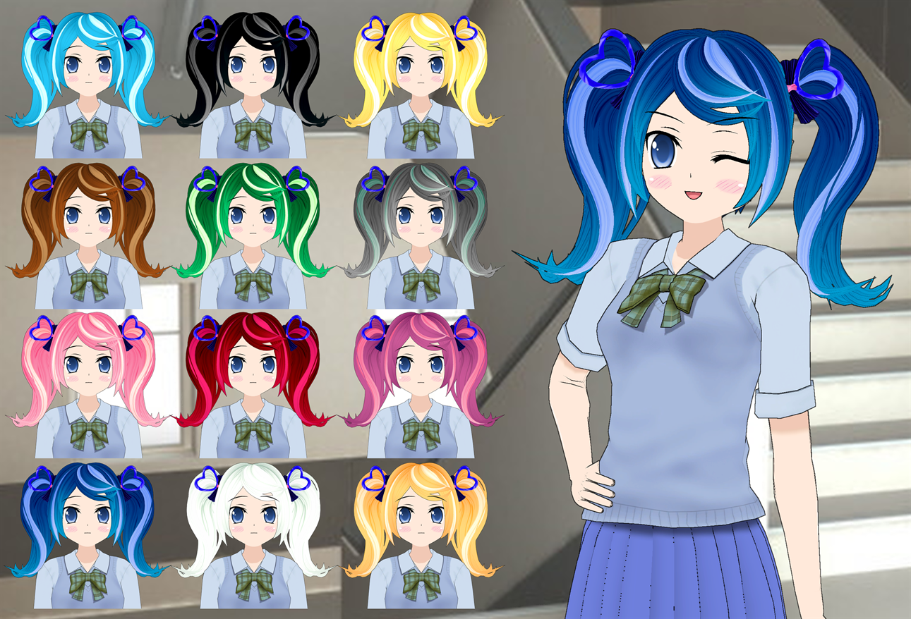 Blue Angel Hair pack by Daiger1975 on DeviantArt
