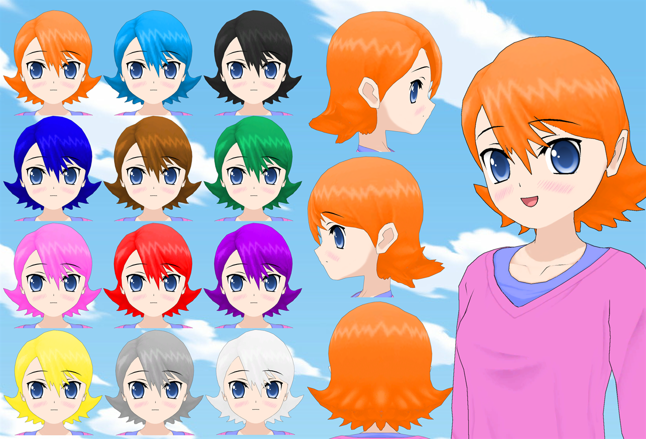 Sora Hair pack by Daiger1975 on DeviantArt