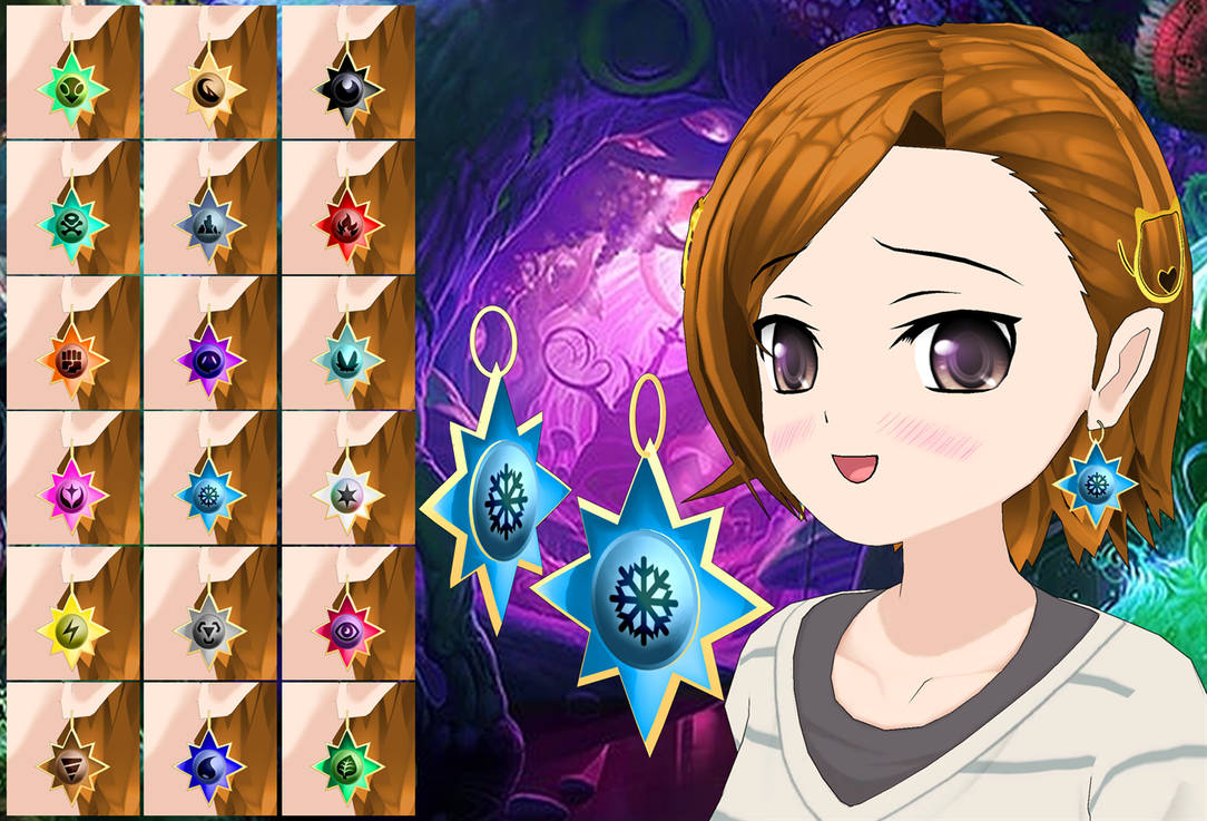 Magic Elements Earrings pack by Daiger1975 on DeviantArt