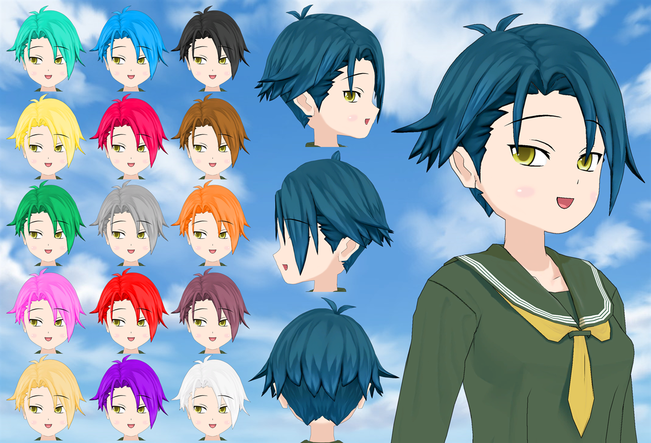 Yuta Hair pack by Daiger1975 on DeviantArt